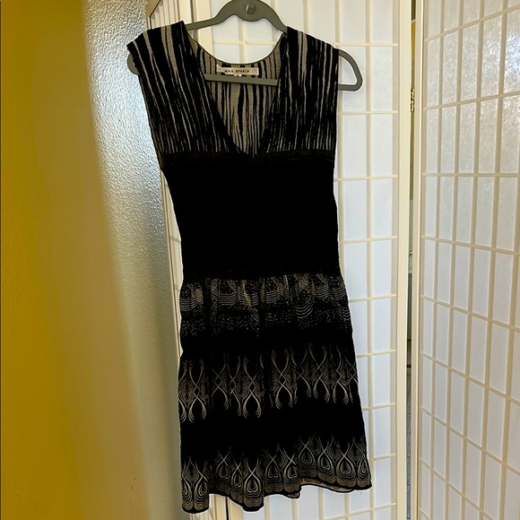 Max Studio | Dresses | Max Studio Black And Gray Mini Dress | Poshmark